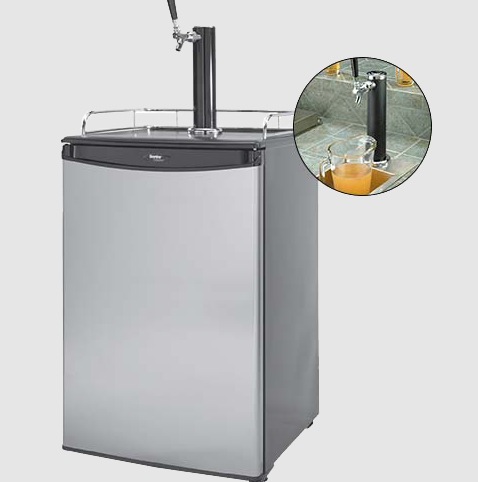 Cal Flame Beer Tap Refrigerator — Modern Outdoor Lifestyle